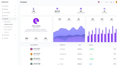 The Nuxt & Tailwind CSS dashboard system - Tairo
