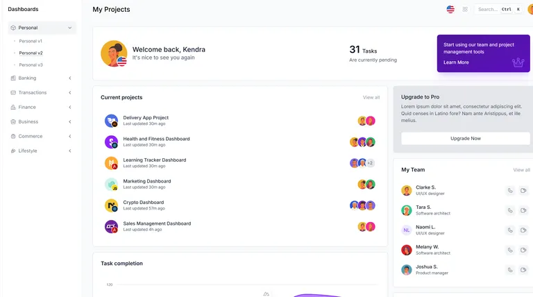 The Nuxt & Tailwind CSS dashboard system - Tairo